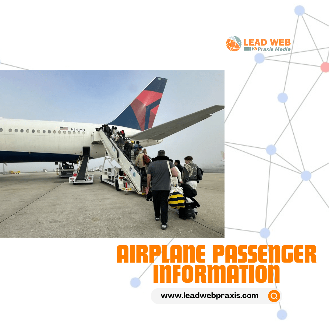Airplane passenger information